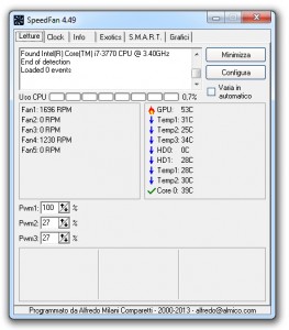 Hardware sotto controllo con SpeedFan e Cpu-Z