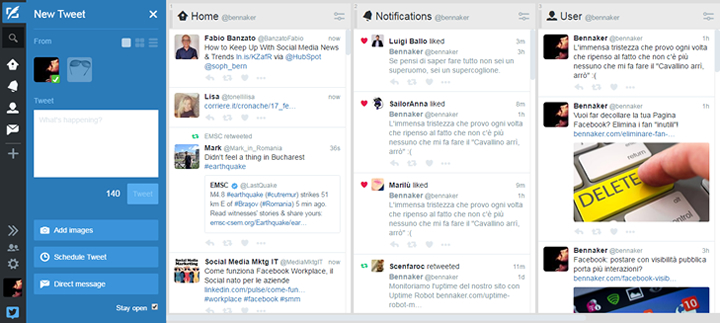Cos'è e come funziona TweetDeck, la dashboard app di Twitter